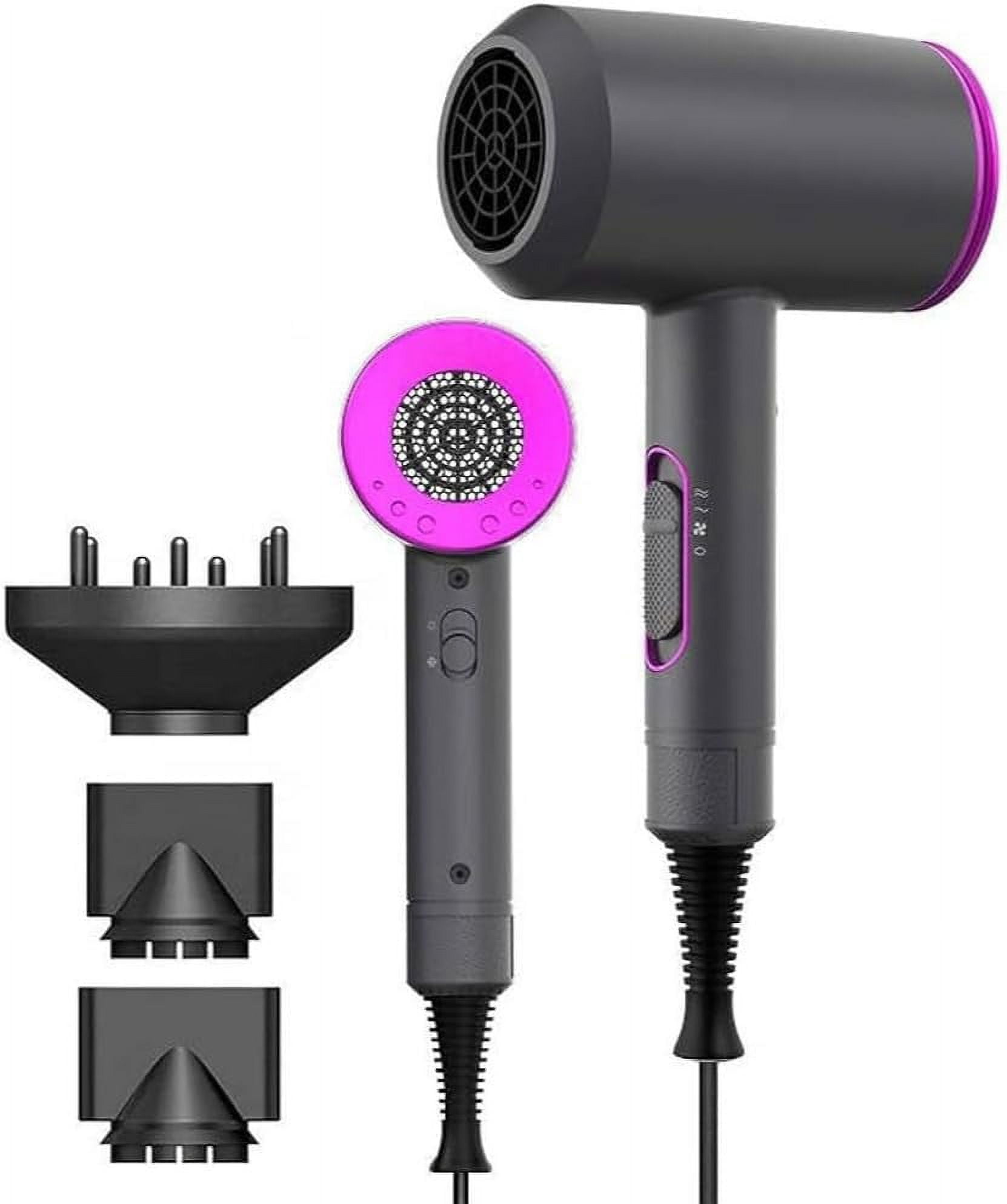 Hair Dryer, 1800 Watts Professional Ionic Hair Dryer with Diffuser and ...