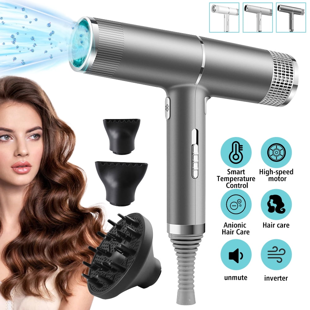 Hair Dryer, 2500W Professional Blow Dryer, Negative Ion Technolog, 3 ...