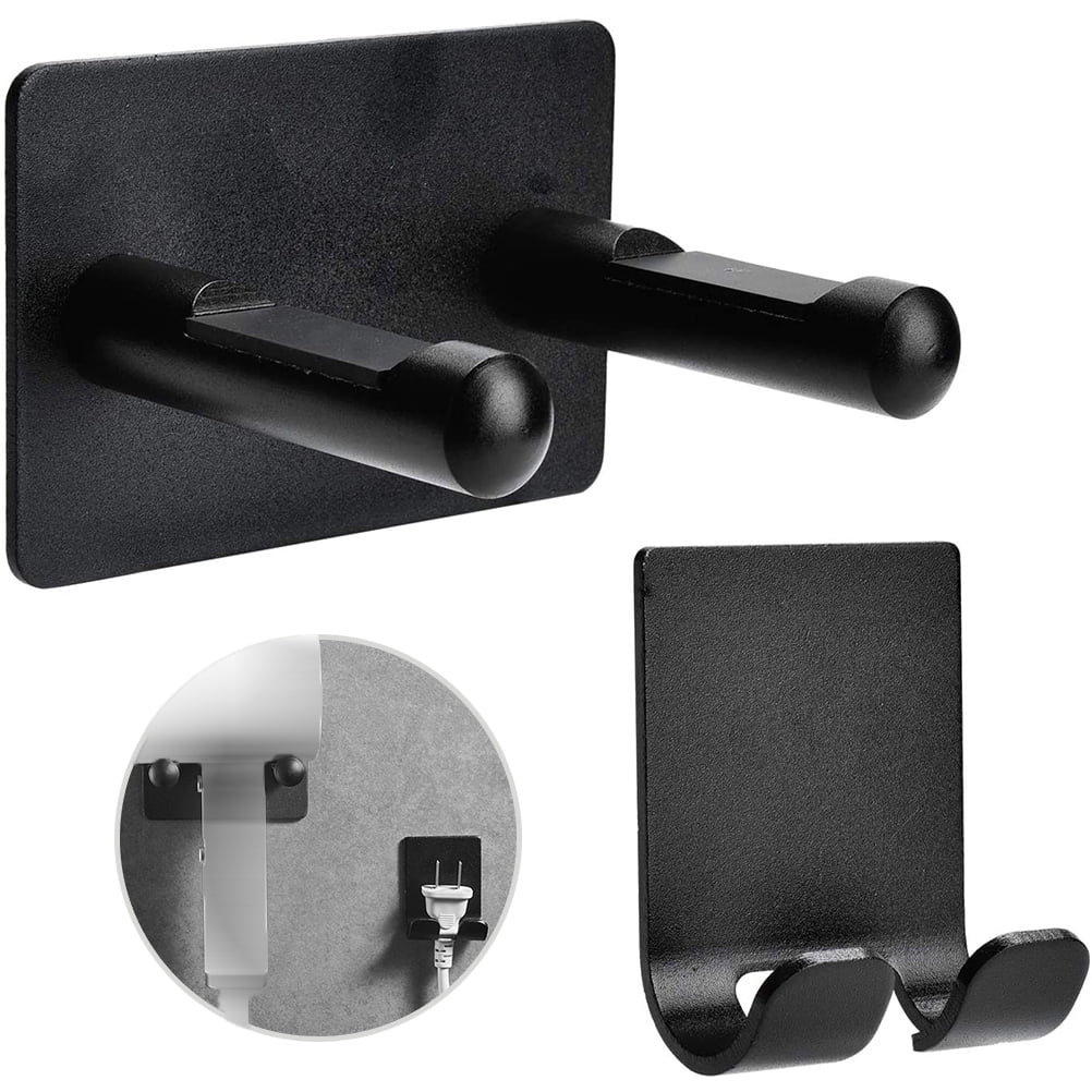 Hair Dryer Bracket Aluminum Alloy Wall Mount Holder with Plug Bracket ...