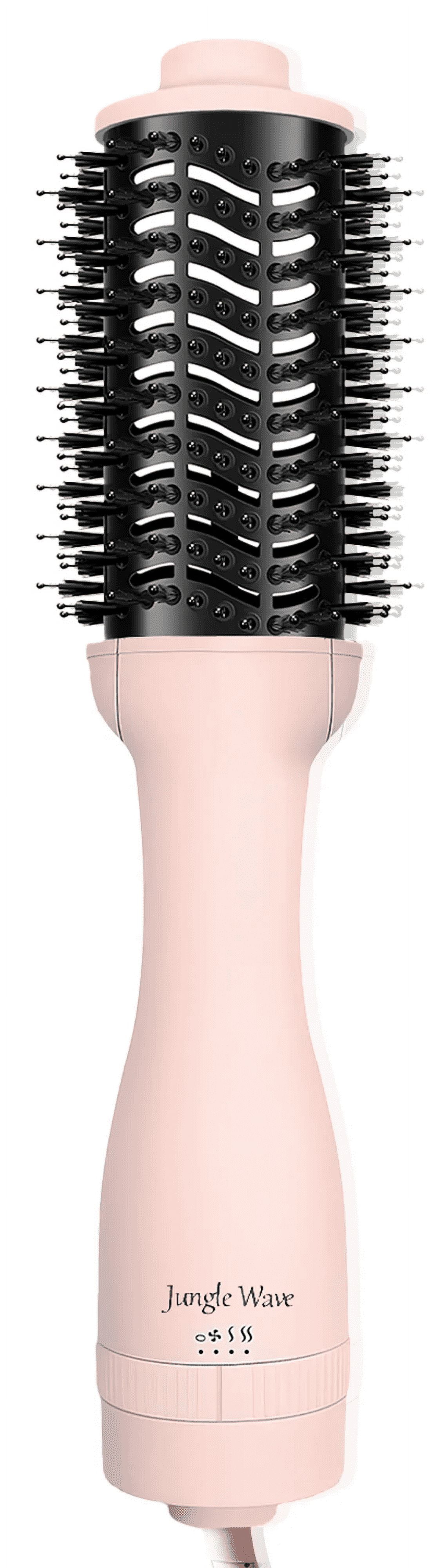 JUNGLE WAVE Hair Dryer Brush, 3 in 1 Ceramic Hot Air Brush, Styler ...
