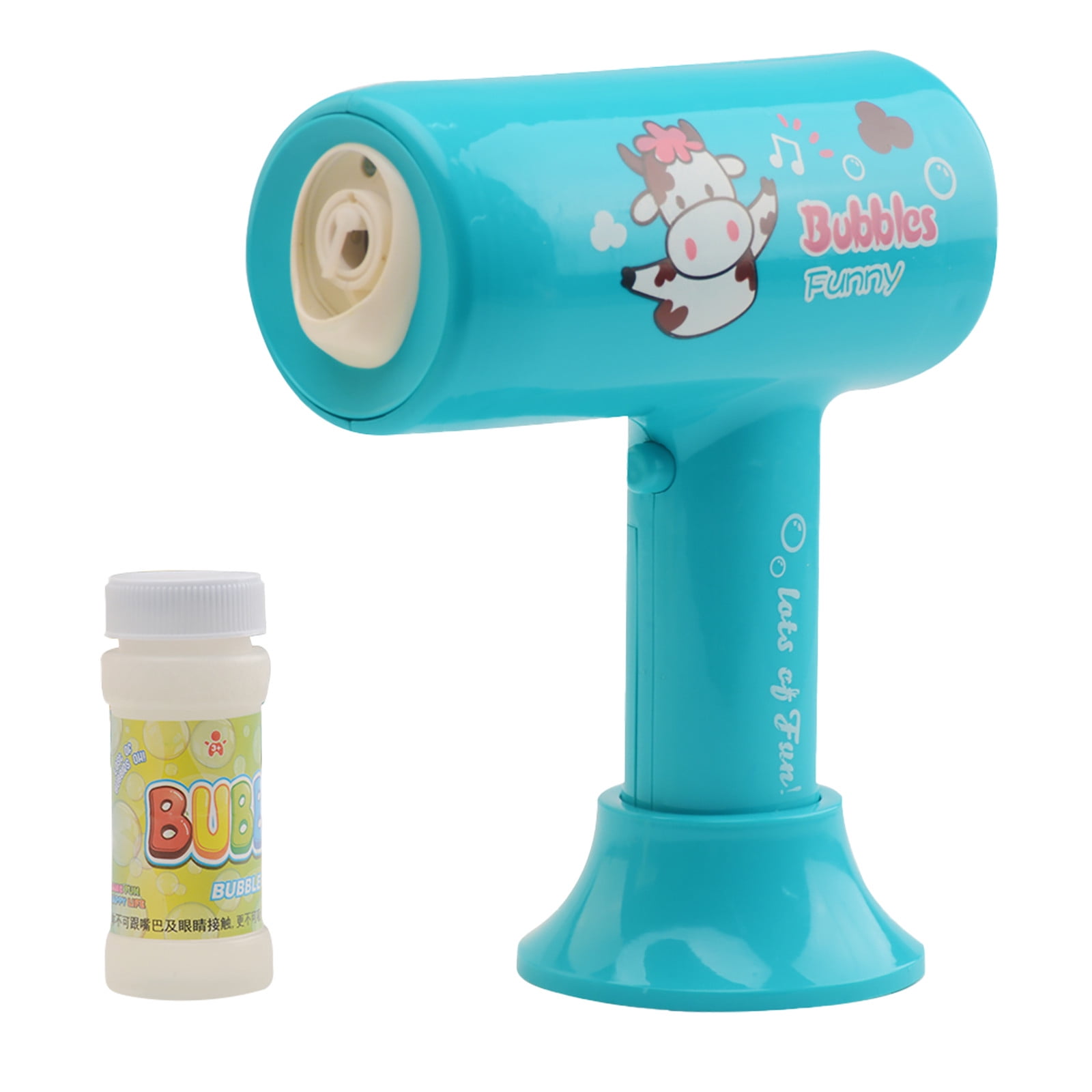 Hair Dryer Bubble Machine with Dynamic Music - ABS Bubble Blaster for ...