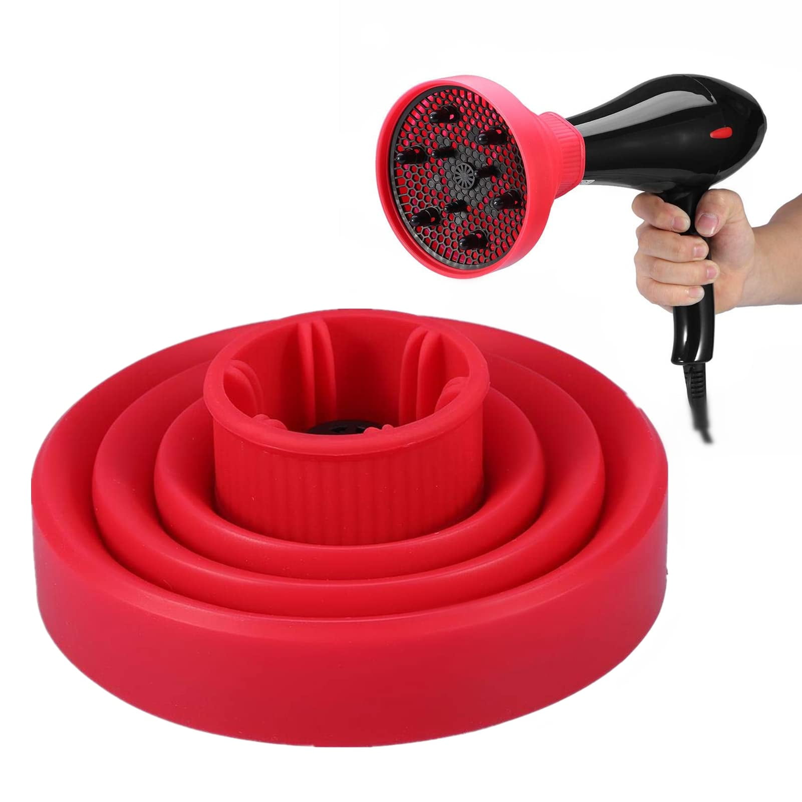 Hair Dryer Diffuser for Curly Hair, Universal Collapsible Hair Dryer ...