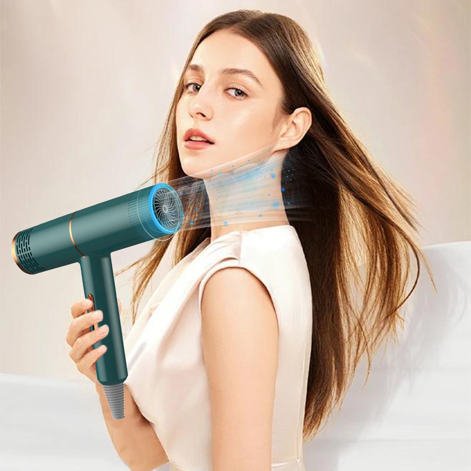 Hair Dryer with Diffuser Travel Size,Electric Hair Dryer High-power ...