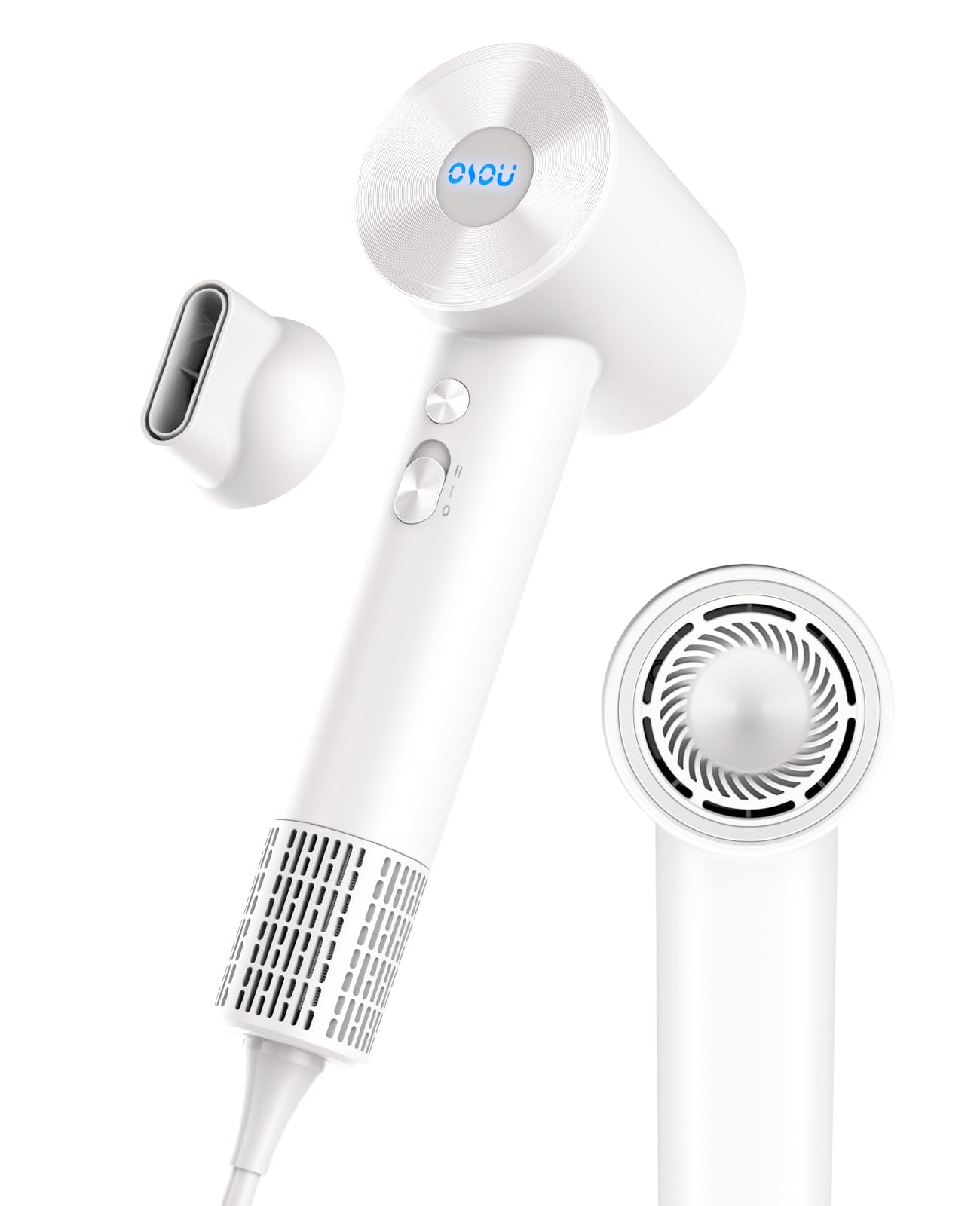 Negative Ionic Hair Dryer with 110,000 RPM Brushless Motor - High-Speed ...