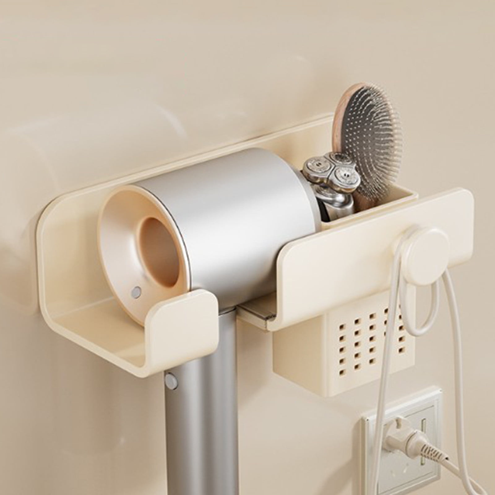 Hair Dryer Holder Wall Mounted,Blow Dryer Holder for Bathroom,Tool ...