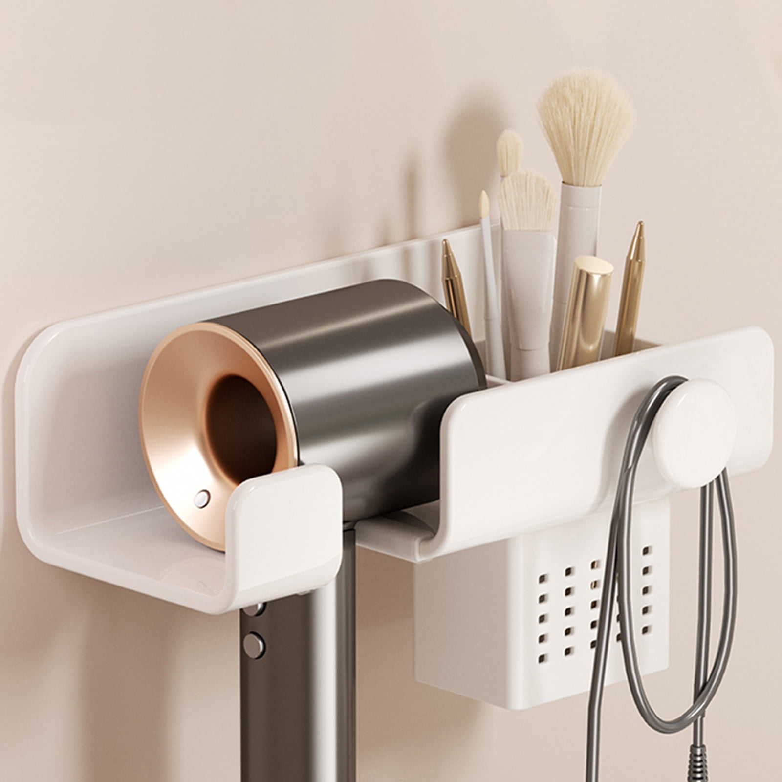 Hair Dryer Holder Wall Mounted,Blow Dryer Holder for Bathroom,Tool ...
