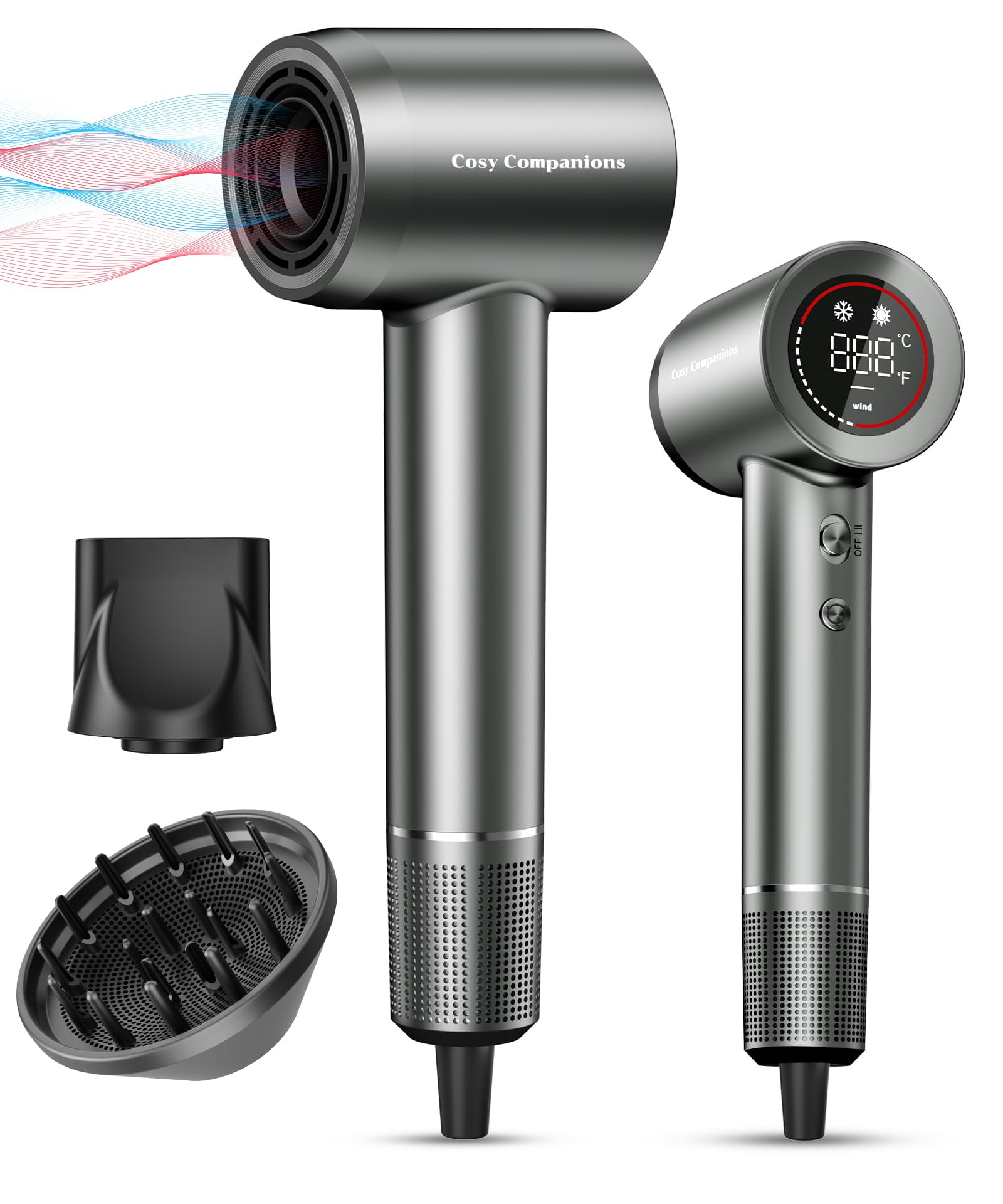 Hair Dryer - Negative Ionic Blow Dryer with 170000 RPM High Speed ...