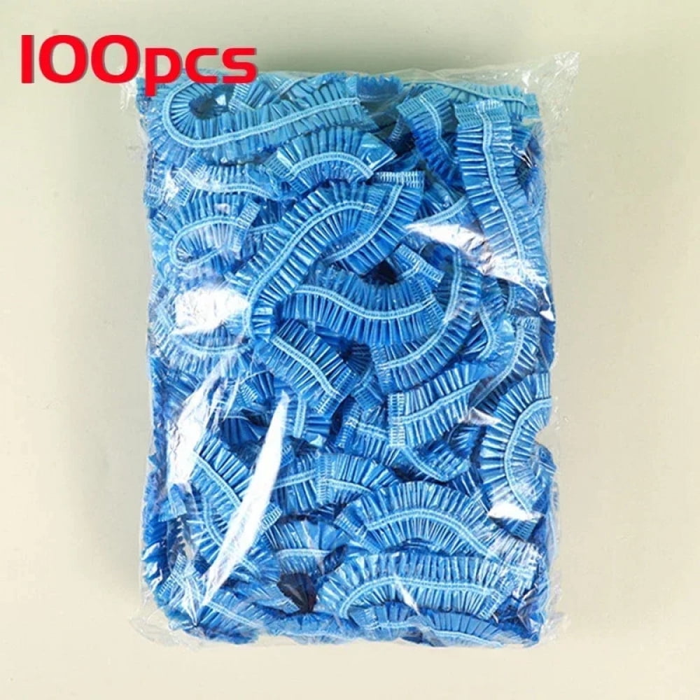 Hair Dye Disposable Shower Caps 100pcs/set Plastic Waterproof Headgear ...