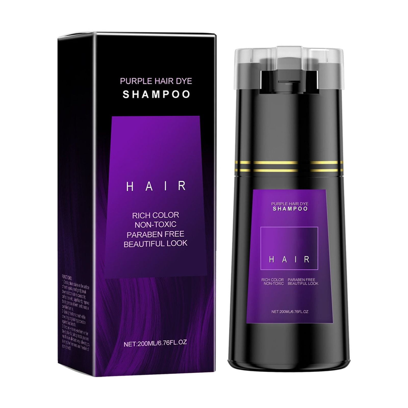 Hair Dye Shampoo 200ml Hair Dye Shampoo DIY Lasting Color Hair Dye ...