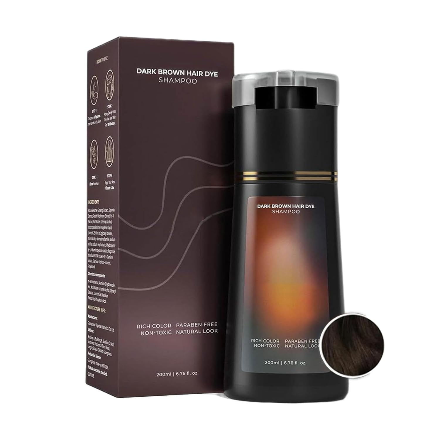 Hair Dye Shampoo, Hair Color Dye Shampoo, Hair Care Instant Dye ...