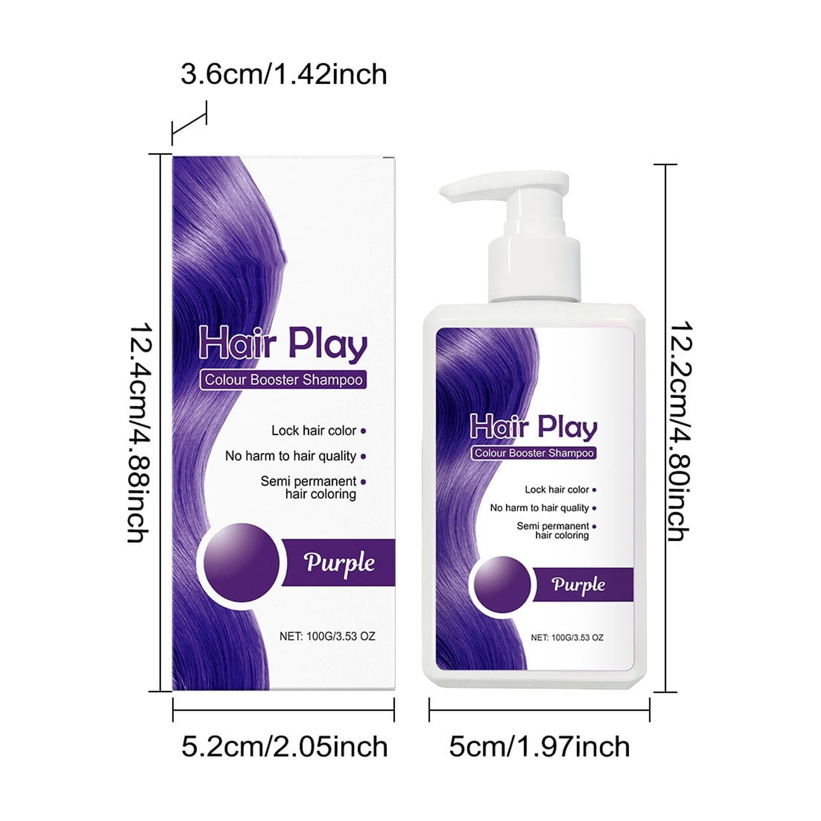 Hair Dye Shampoo,Hair Shampoo,Solid Color Lock Shampoo - Color ...