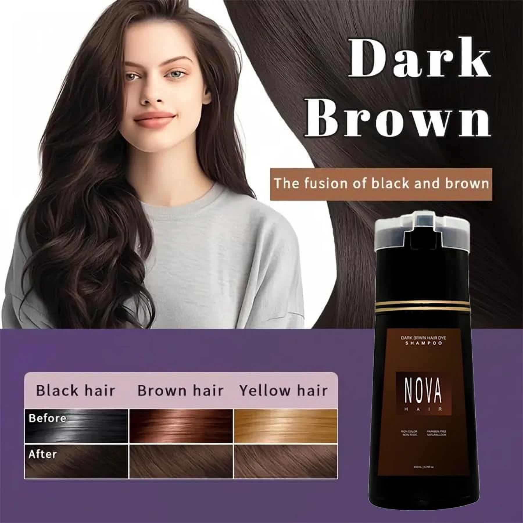 Hair Dye Shampoo,Nova Hair Instant Dye Shampoo,Nova Hair Instant Dye ...