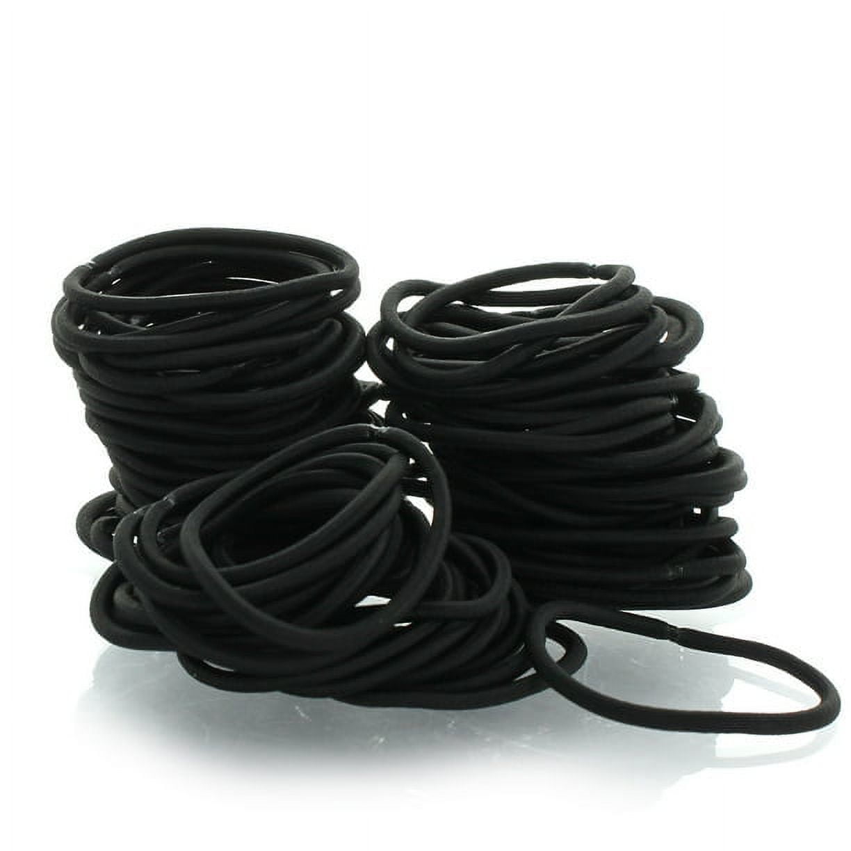 Hair Elastics Hair Ties, Professional Grade Ponytail Holders - 100 Pack ...