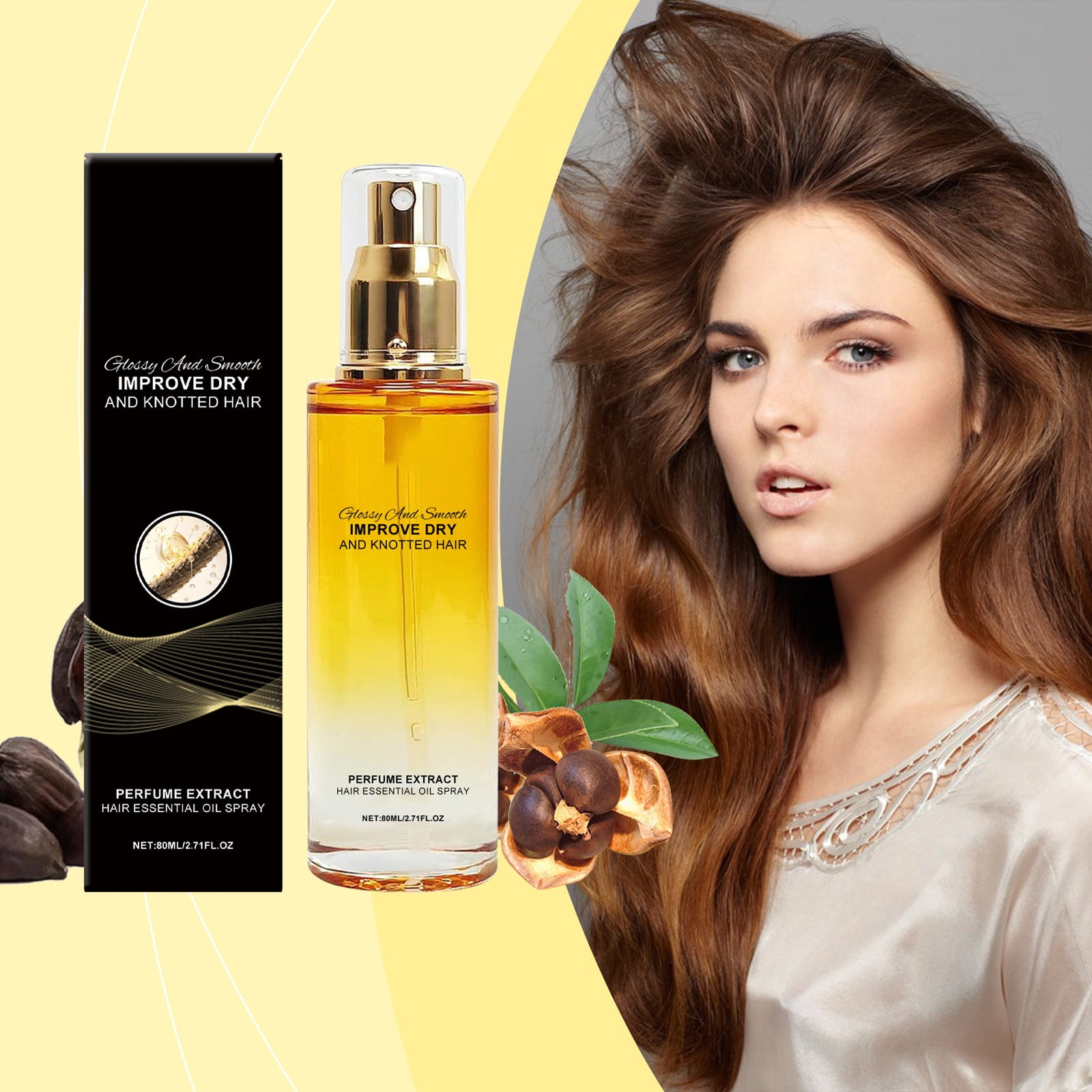 Hair Essential Oil Spray, Conditioning Oil Spray, Scalp & Hair ...