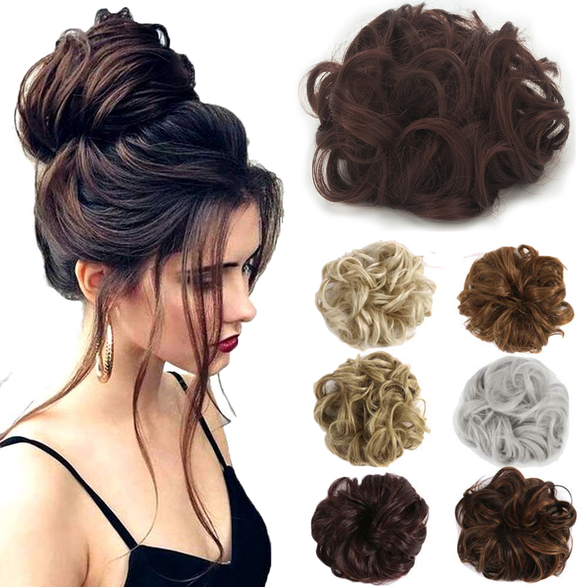 Hair Extension Ponytail Hair Pieces Clip on Hair Pieces with Elatsic ...