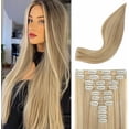 Hair Extensions, 11 count Clip in Hair Extensions 24" Long Straight ...