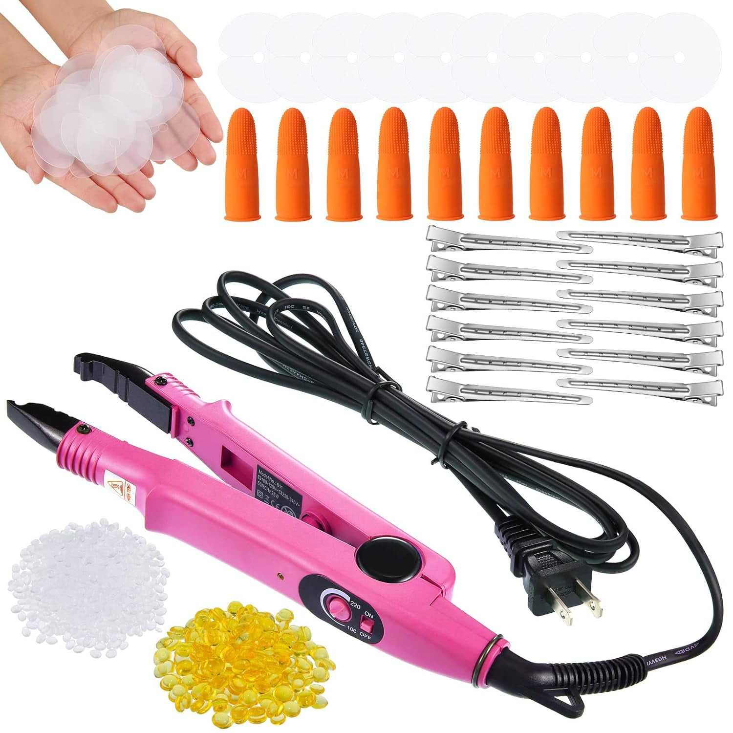 Hair Extensions Iron Fusion Keratin Hair Extensions Heat Tool Heat ...