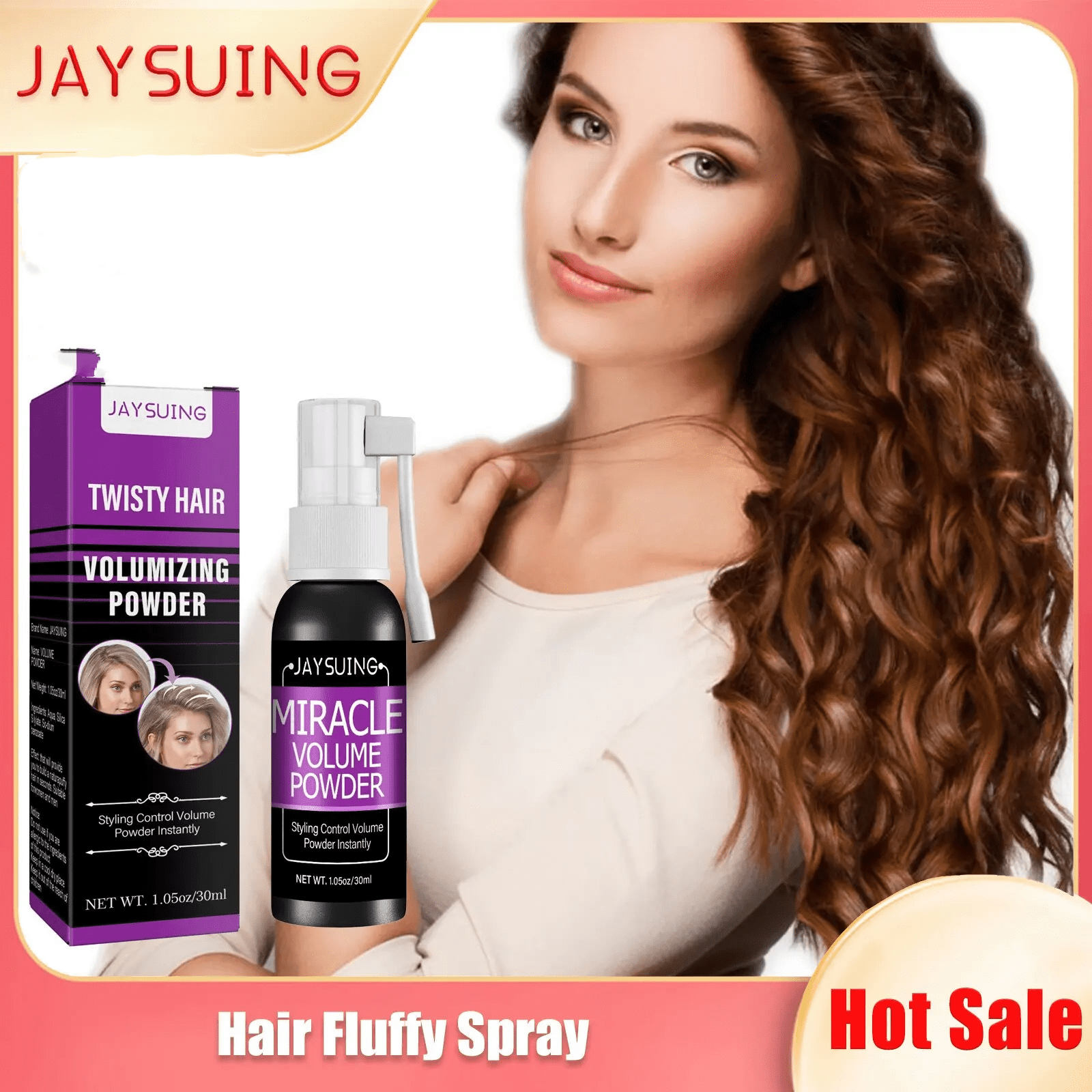 Hair Fluffy Spray Oil Control Lazy Disposable Long Lasting Oil Head ...