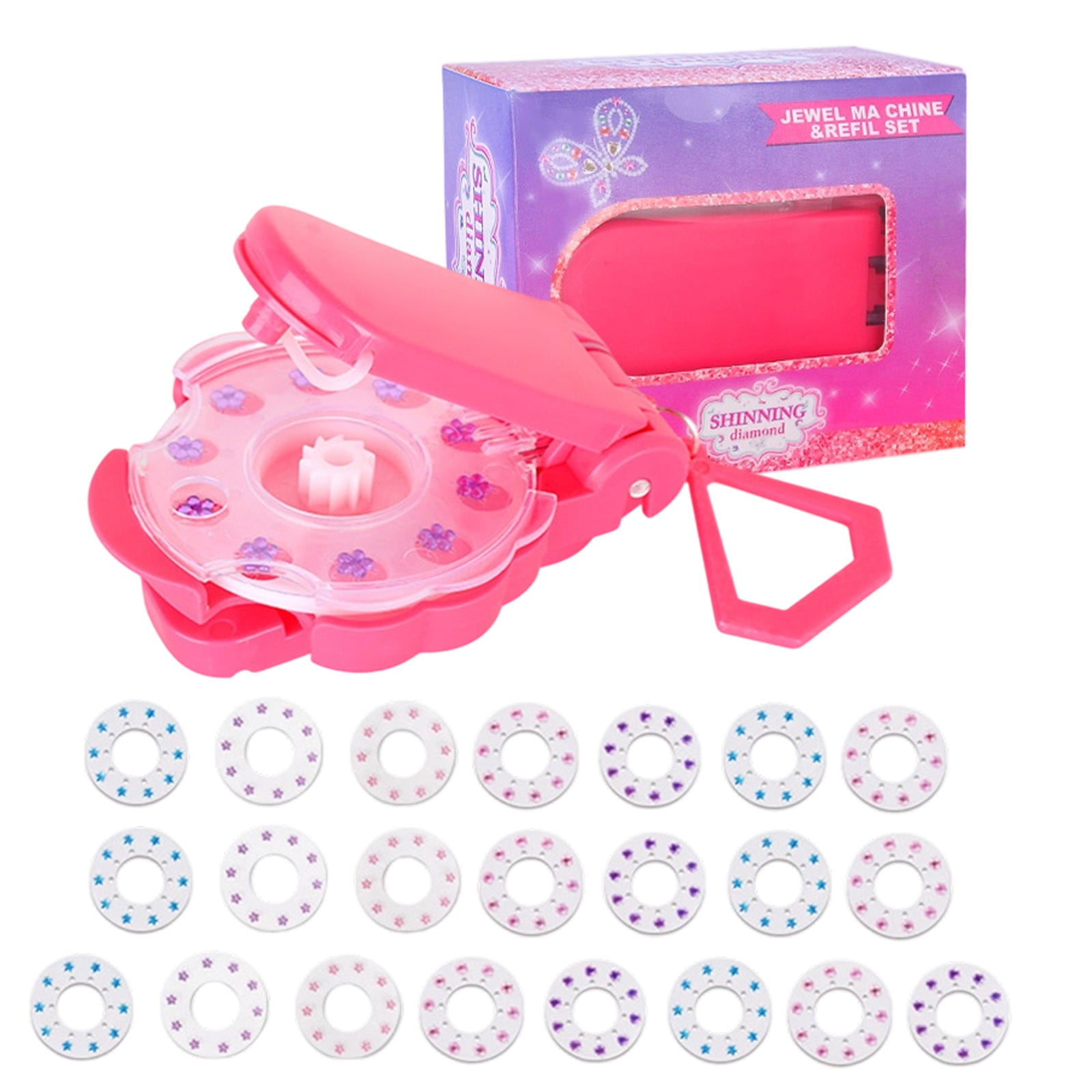 Hair Gem Stamper,Hair Stapler,Hair Decoration Kit,Hair Setter Kit Hair ...