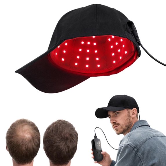 Hair Growth Cap, LED Hair Growth Device - 96 LEDs 660nm & 850nm, Hair ...