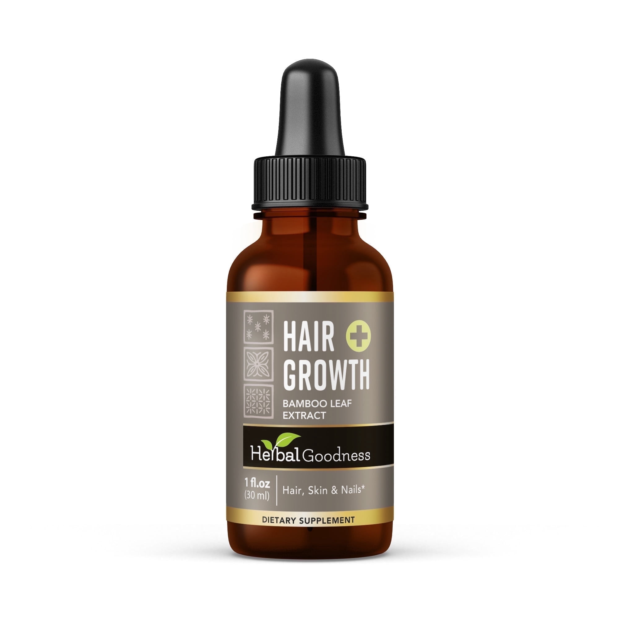 Hair Growth Plus 1fl.oz, Organic Bamboo Leaf, Natural Hair Growth ...
