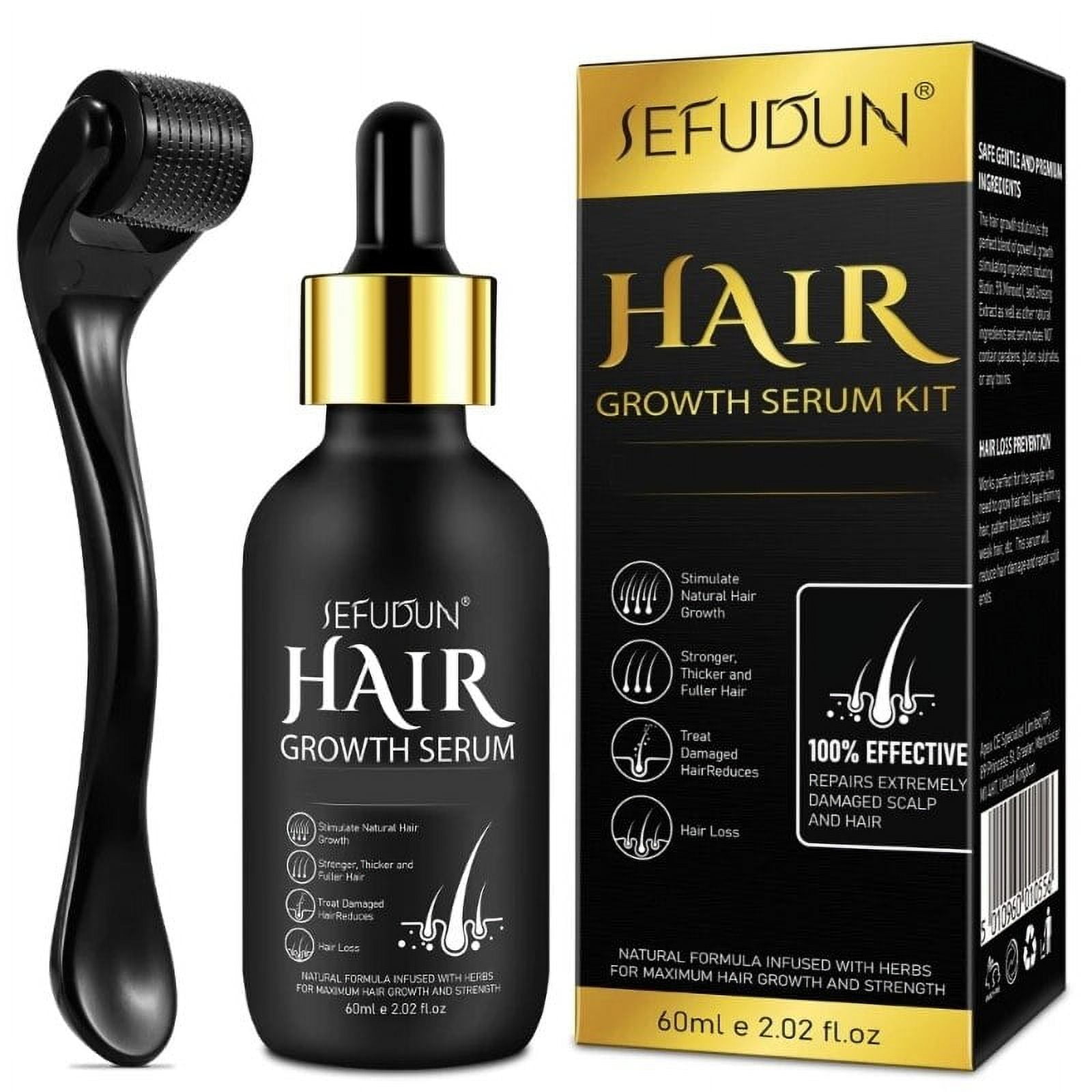 Hair Growth Solution with Roller Promotes Healthy Hair Reduces Hair ...