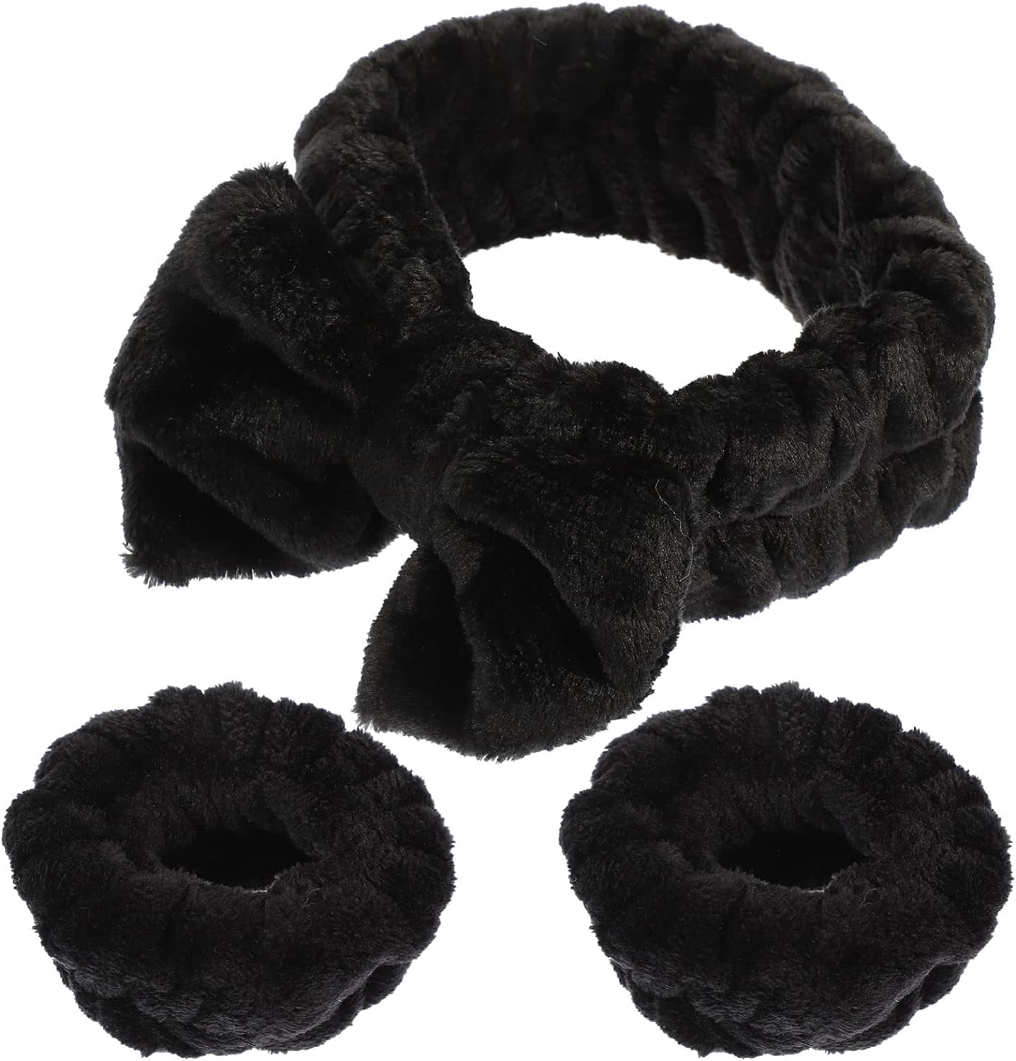 Spa Headband 3pcs Water Absorbent Headbands Wristbands, Spa Shower ...