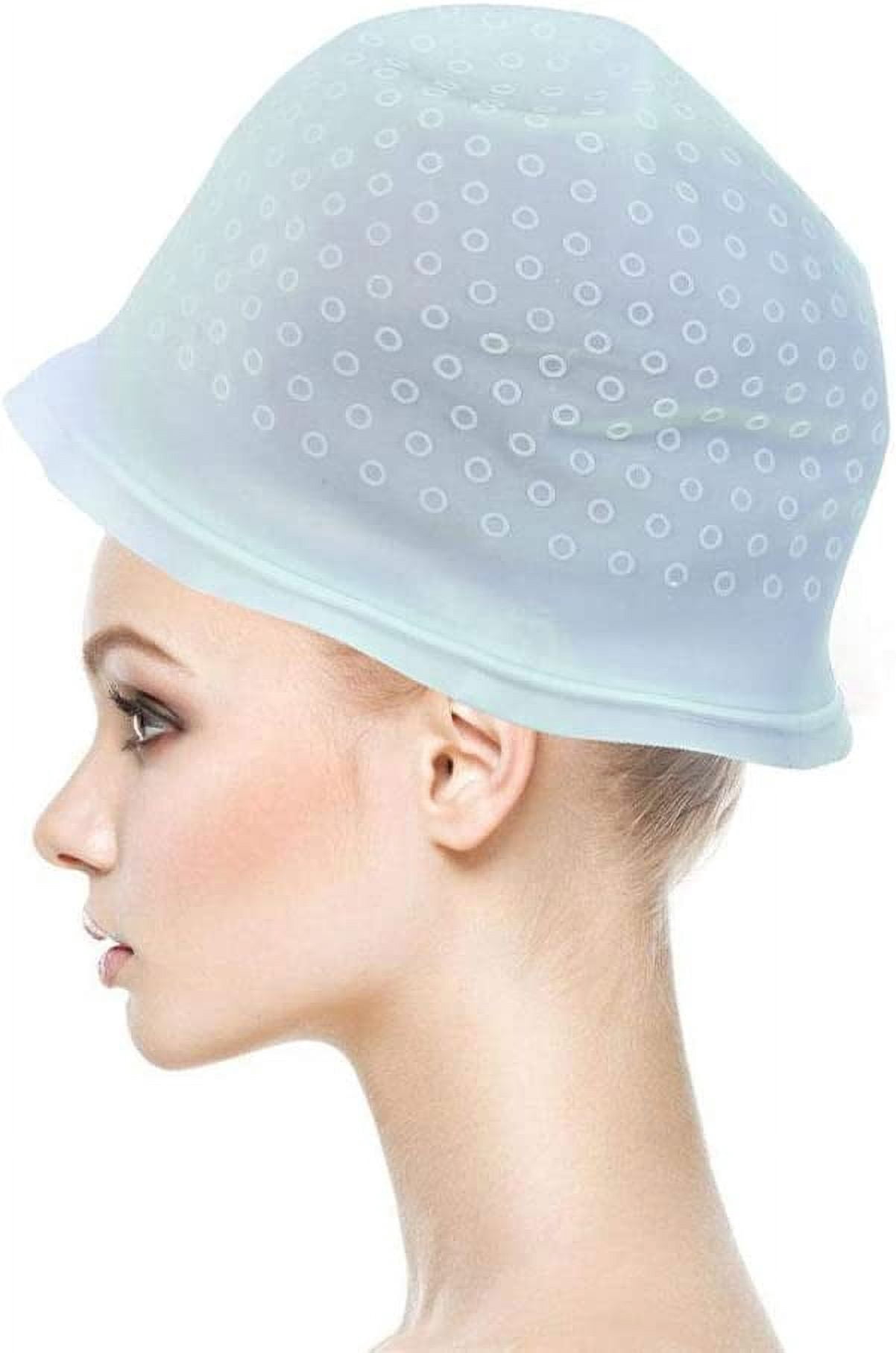 Hair Highlight Cap with Coloring Hair Hook, Reusable Silicone Hair ...