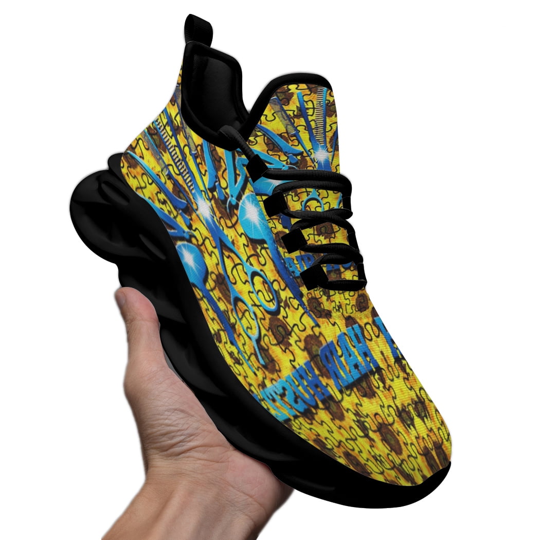 Hair Hustler Sunflower Shoes Sneakers Black Size 4.5 - Walmart.com