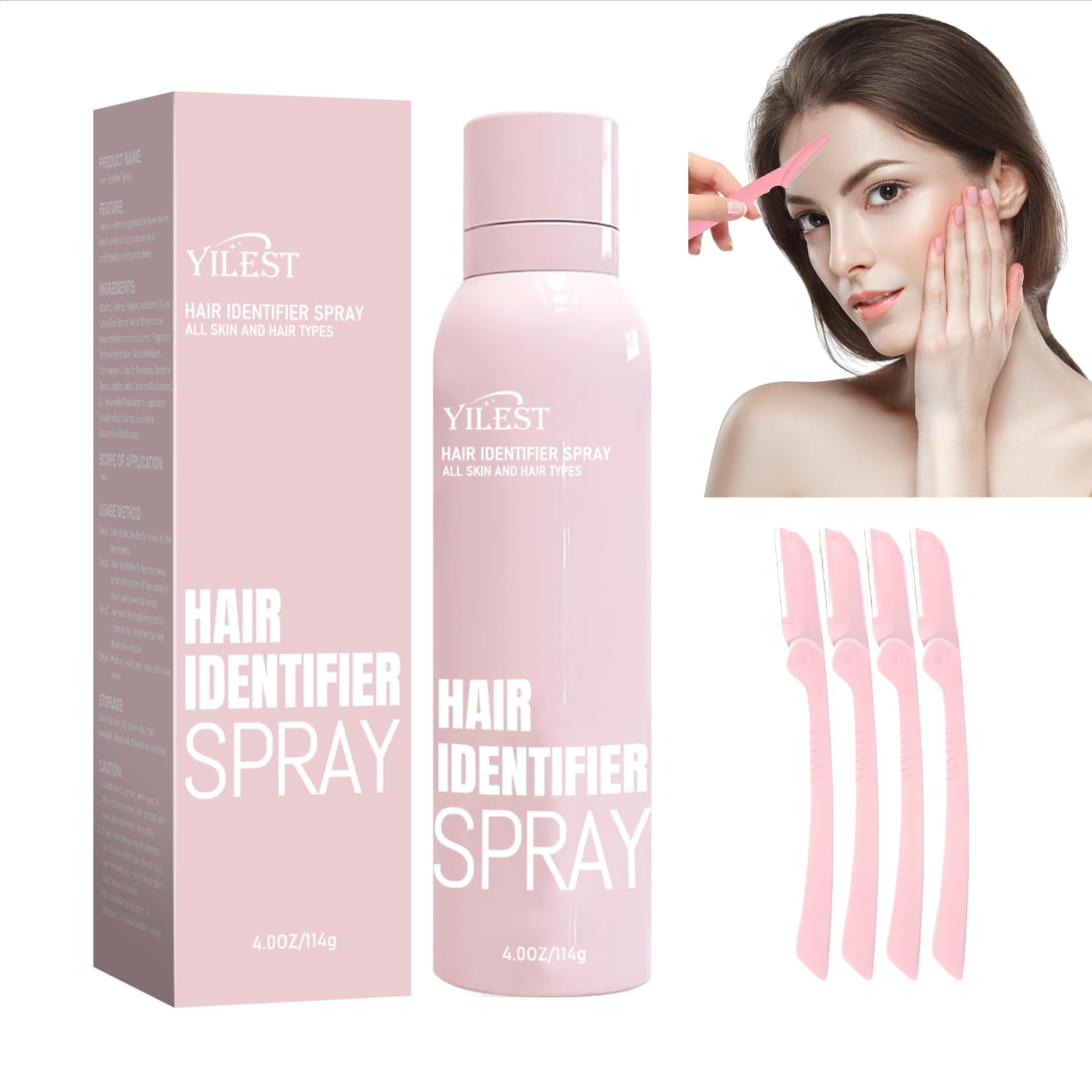 Hair Identifier Spray for BCA3 Face Shaving - Face Hair Identifying ...