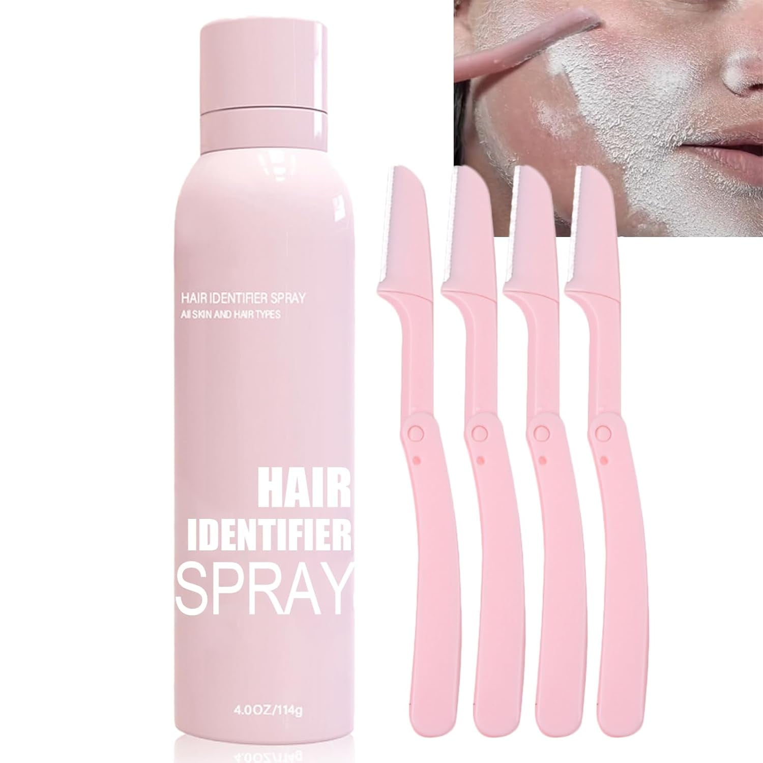 Hair Identifier Spray for Face Dermaplaning, Dermaplaning Spray to Show ...