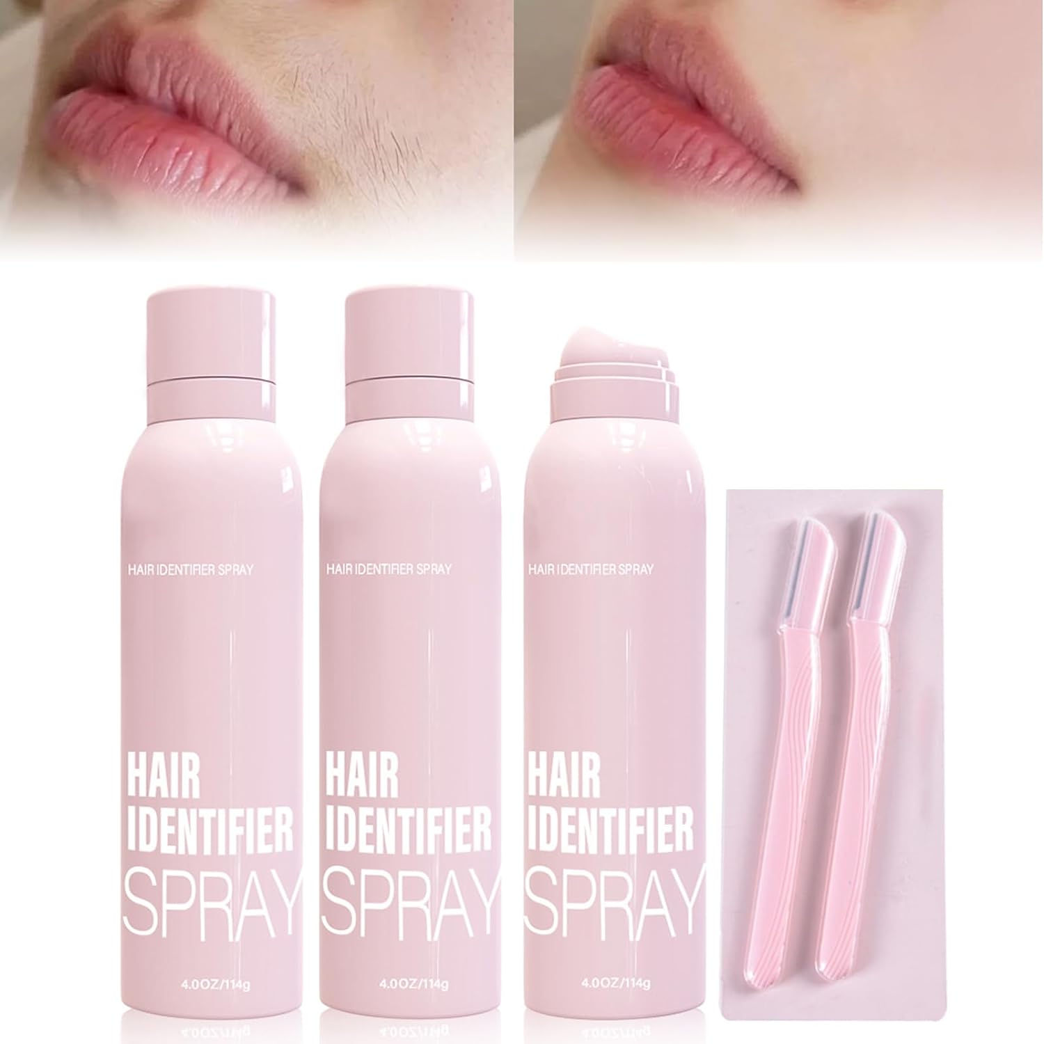 Hair Identifier Spray for Face Shaving, Hair Identifier Spray ...