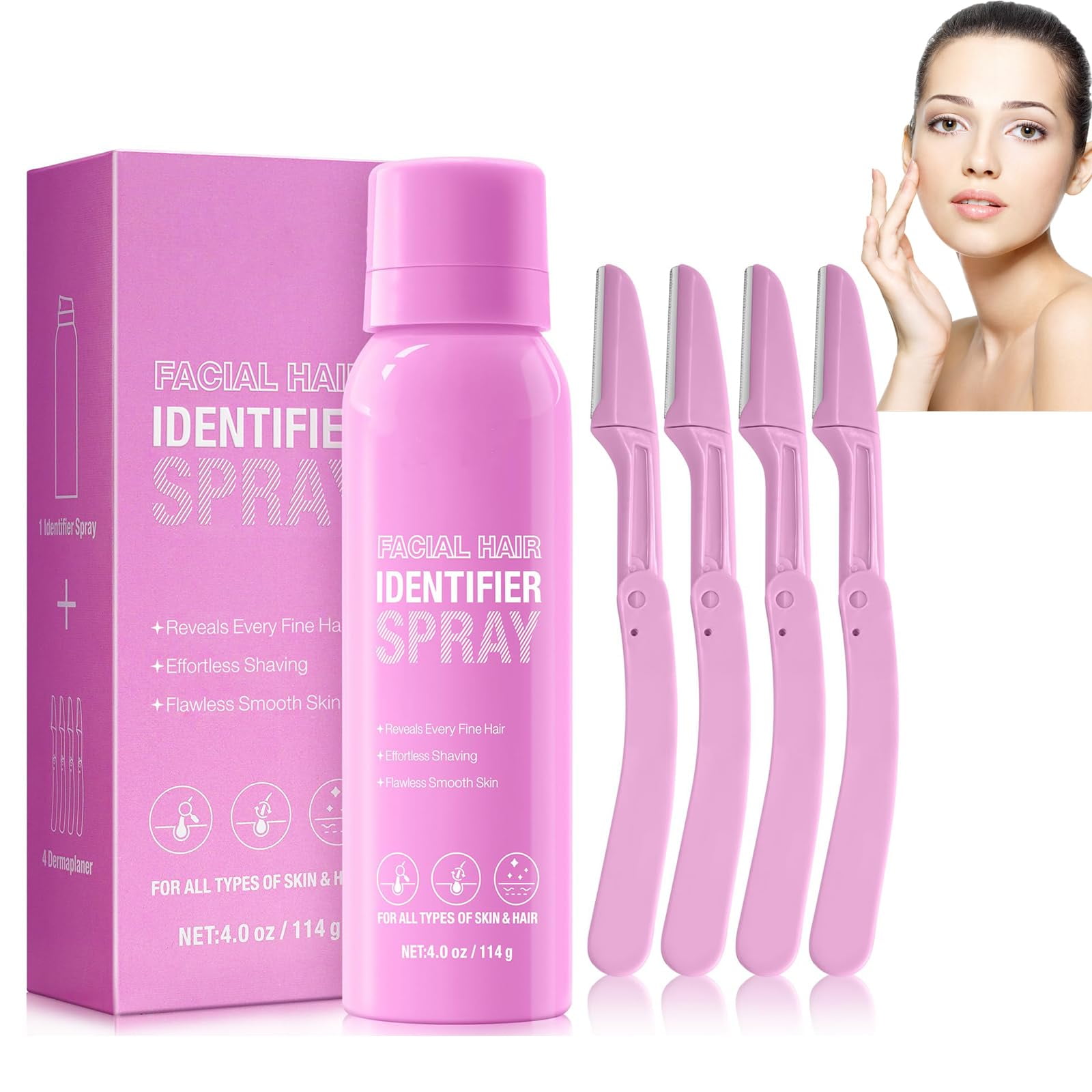 Hair Identifier Spray for Face Shaving, Face Hair Identifier Shaving ...