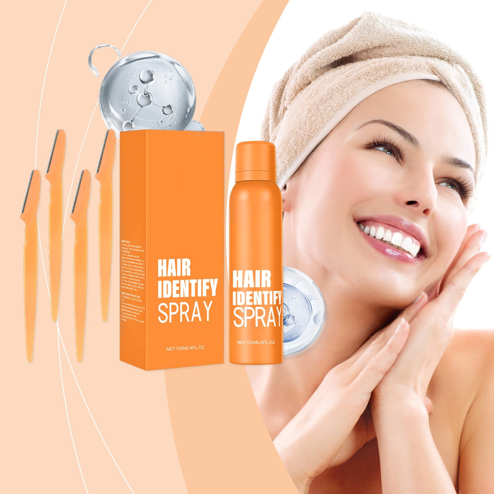 Hair Identifier Spray for Face Shaving, Skin Body Hair Identifying ...