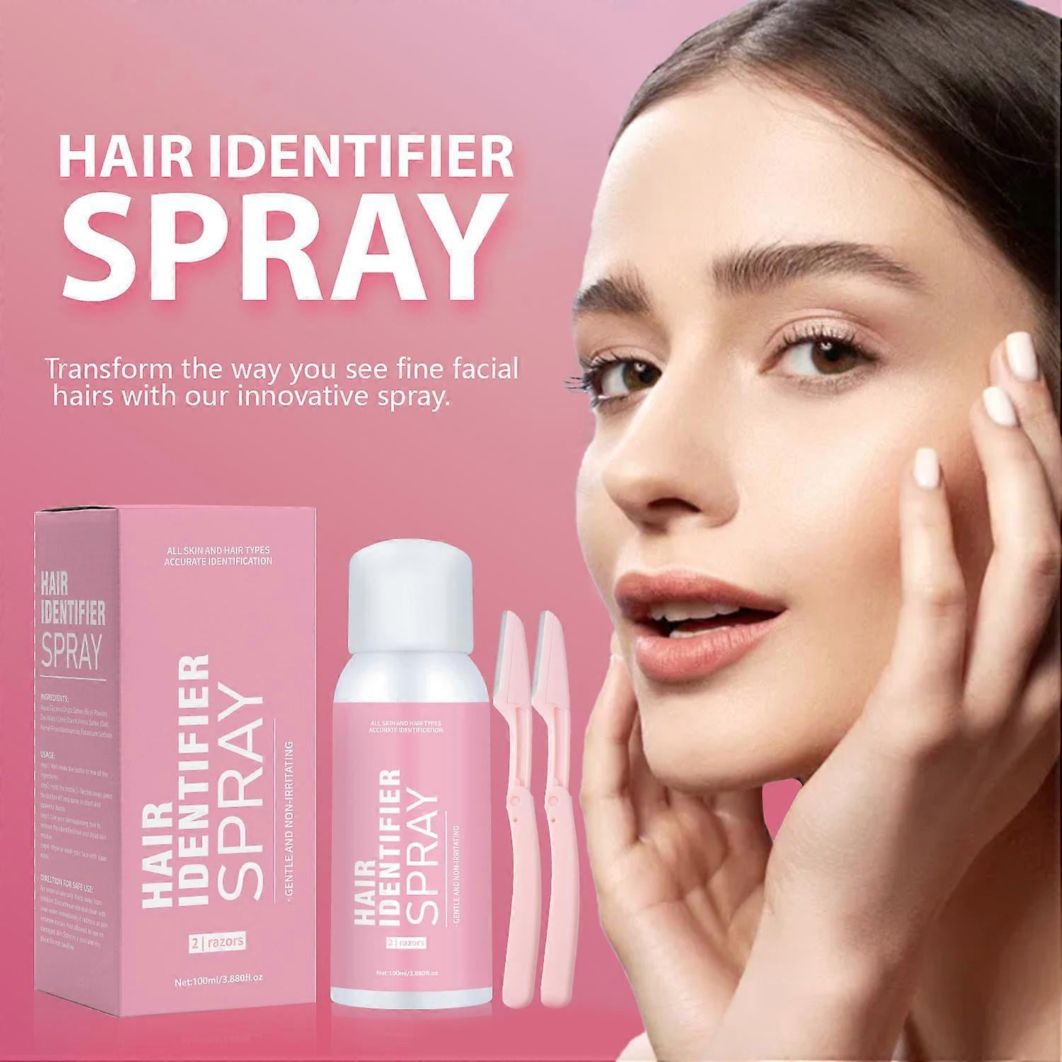 Hair Identifier Spray For Face Shaving, Skin Body Hair Identifying ...