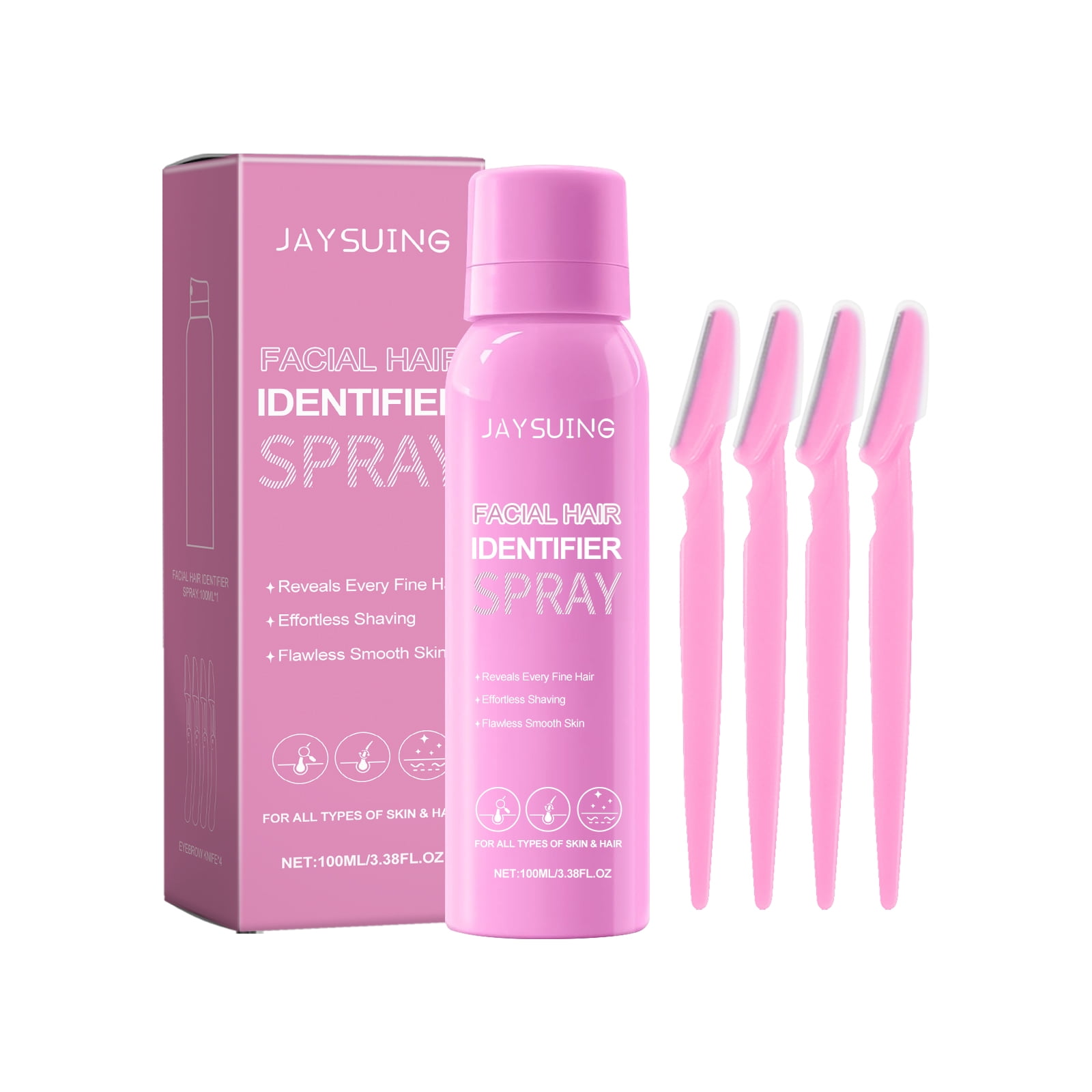 Hair Identifier Spray for Face Shaving, Skin Body Hair Identifier ...