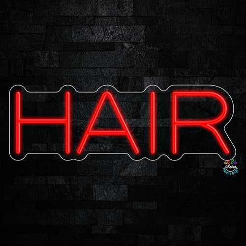 Hair LED Neon Sign 24"L x 8"H #32353 - Walmart.com
