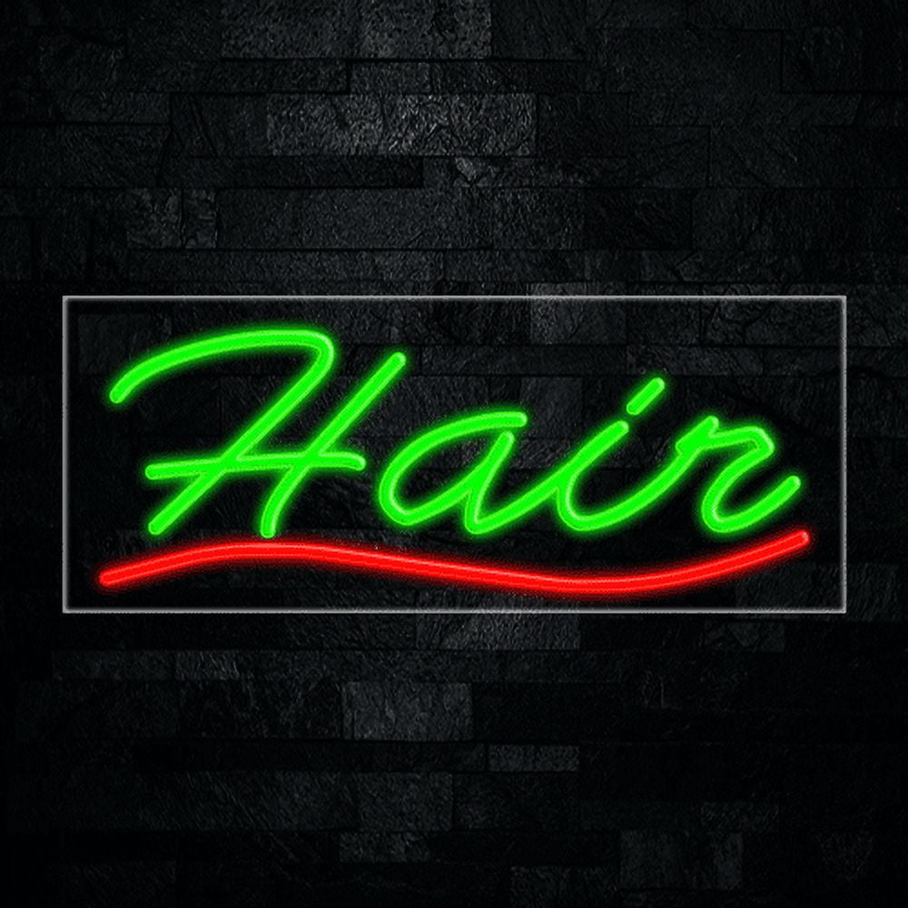 Hair-LED Neon Sign 30"L x 12"H #30166 - Walmart.com