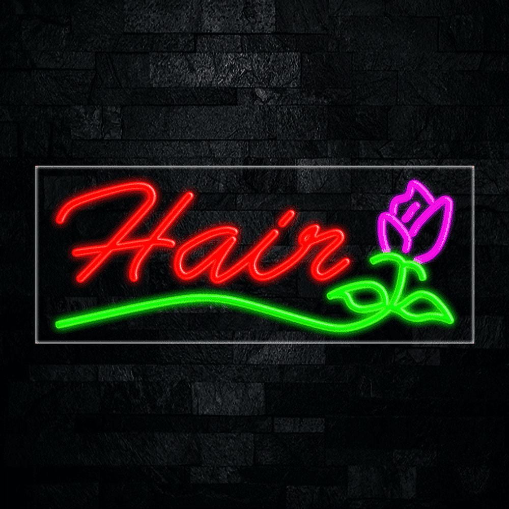 Hair-LED Neon Sign 30"L x 12"H #30467 - Walmart.com