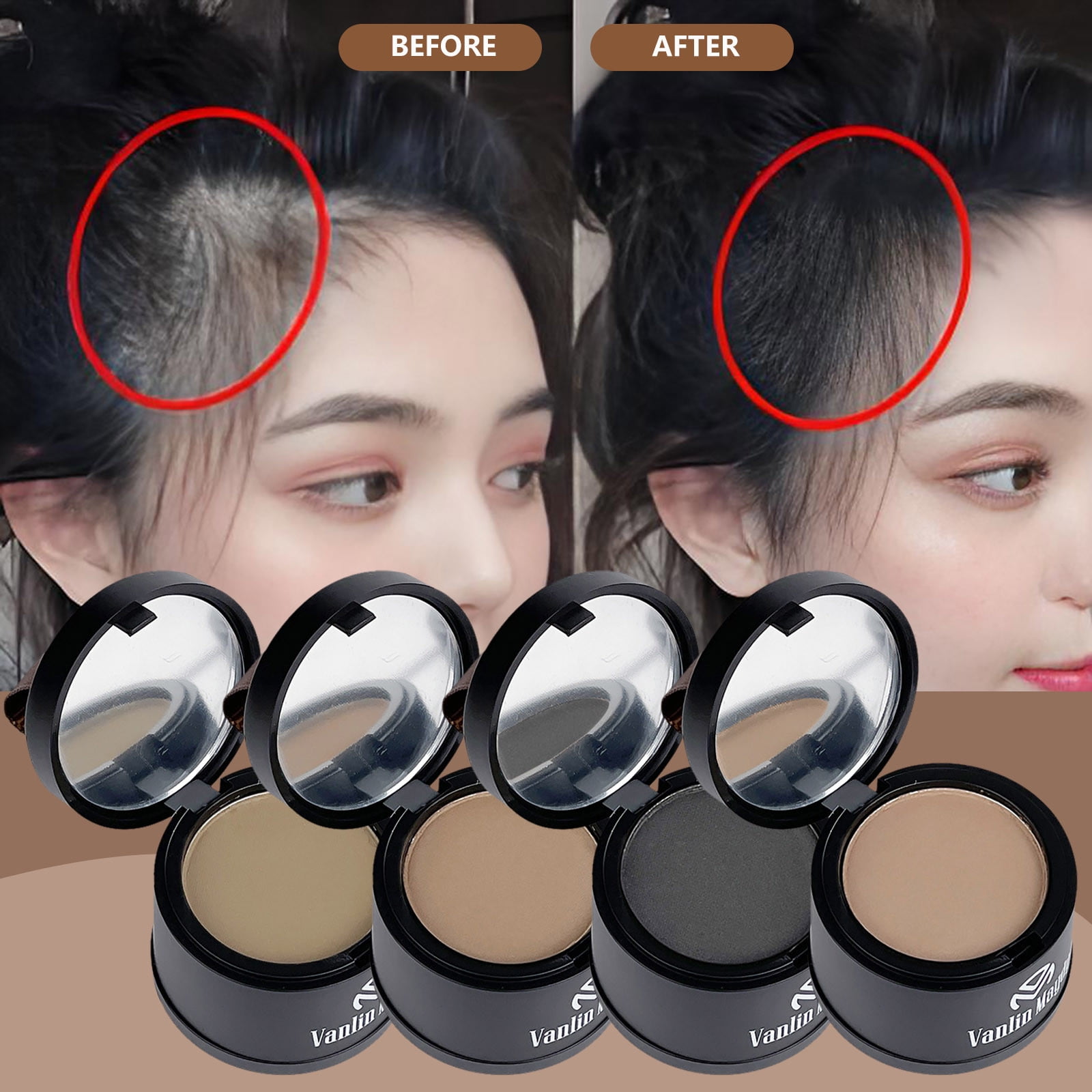 Hair Line Contouring Powder for Filling Hair Seams & Forehead | Natural ...