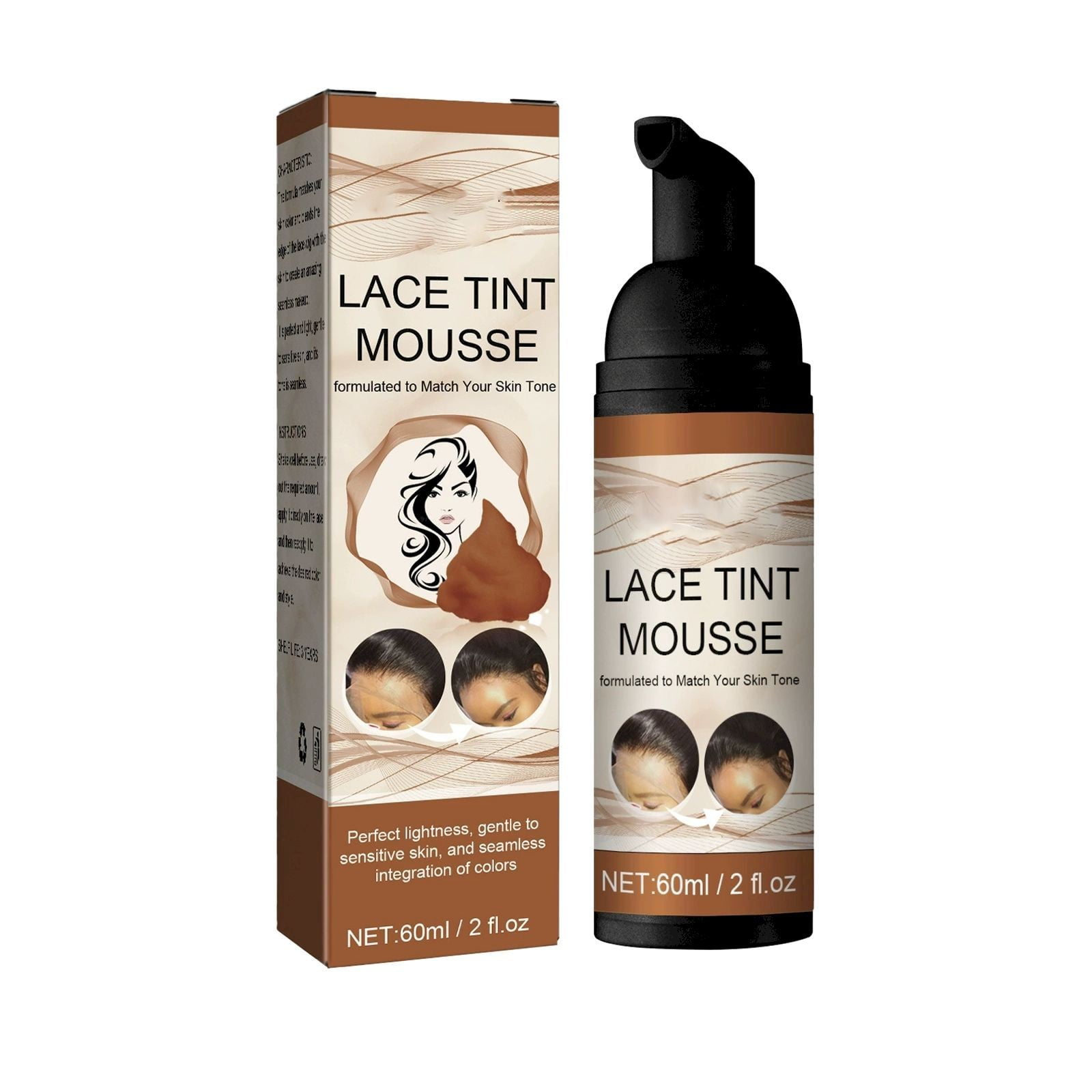 Hair Mousse | Lace Tint Melting Hair Lightweight & Blend Long Lasting ...