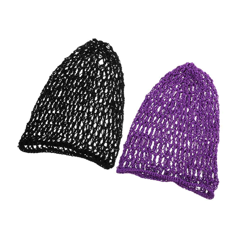 Hair Net Mesh Kit for Girls Headband 2 Pcs Crochet Nets Care Tool Child ...