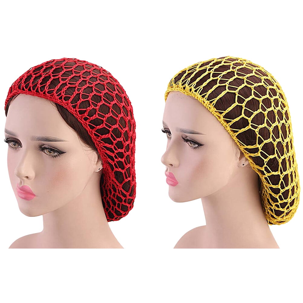 Hair Net Sleeping Crochet Cap Hat Mesh Nets Snood Women Cover Hairnets ...