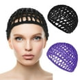 Hair Net Wrap For Sleep 2 PCS Mesh Nets Cap Snoods Cover Sleeping Knit ...