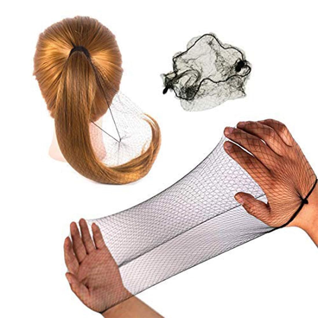 Hair Nets Invisible Elastic Edge Mesh Bun Hair Nets for Ballet Dance ...