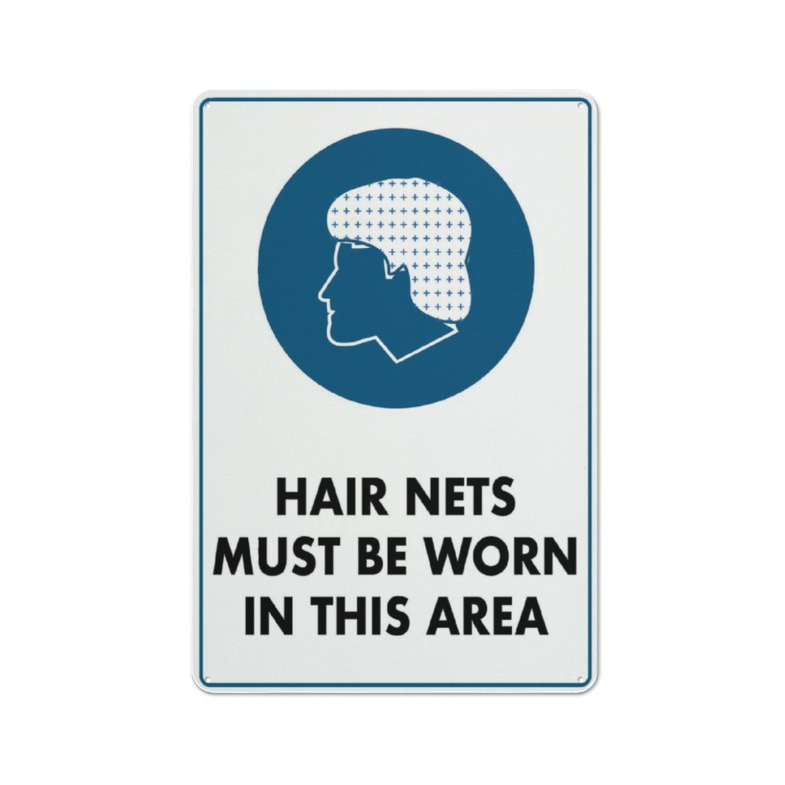 Hair Nets Must Be Worn Sign