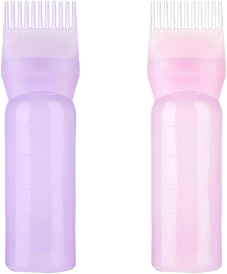 Hair Oil Applicator Bottle 2pcs Hair Dye Brush Root Comb Applicator
