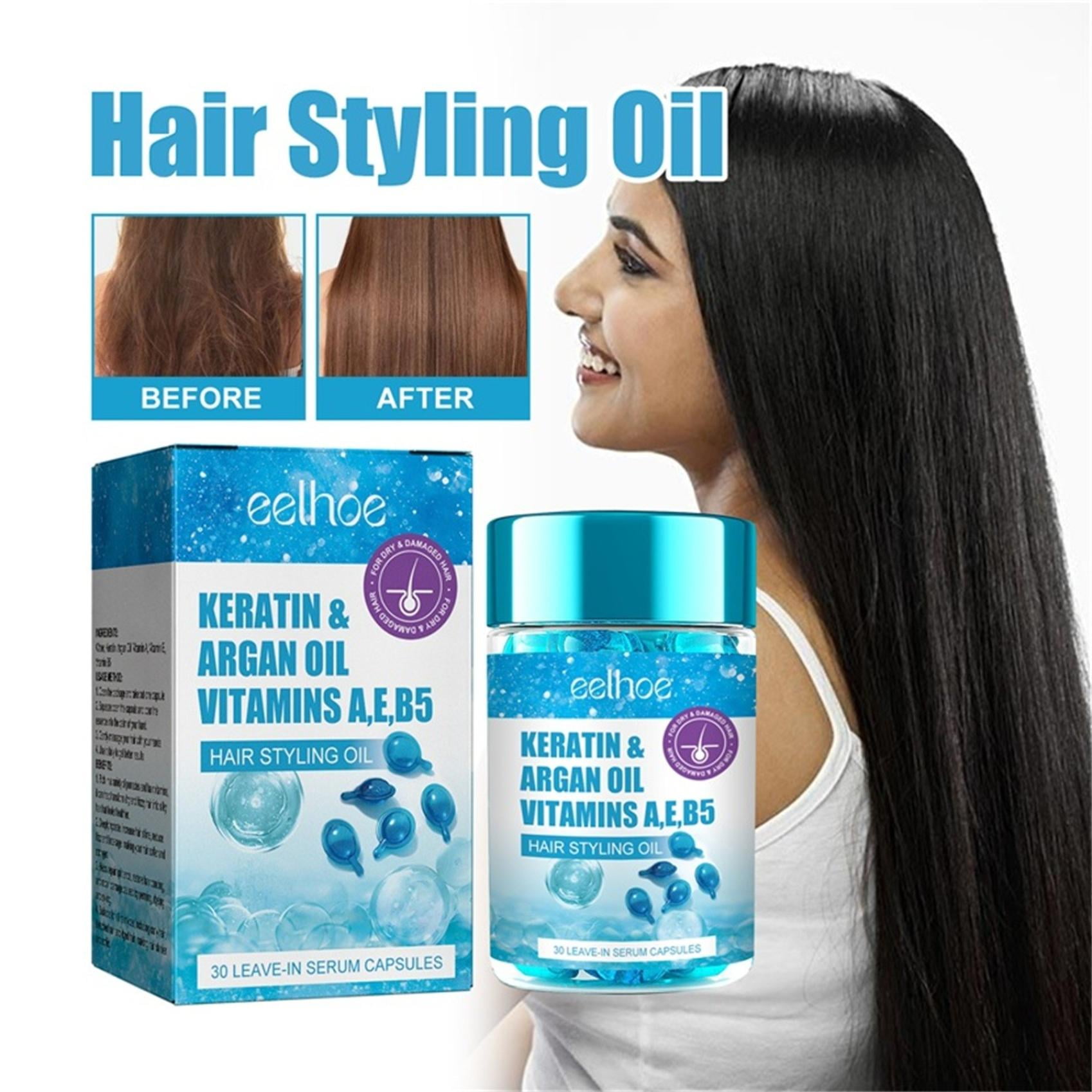 Gzwccvsn Hair Oil for Frizzy and Damaged Hair, Keratin Anti Frizz Serum ...