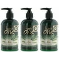 Hair One Hair Cleanser & Conditioner W/Argan Oil, Pak of 3, For Curly ...