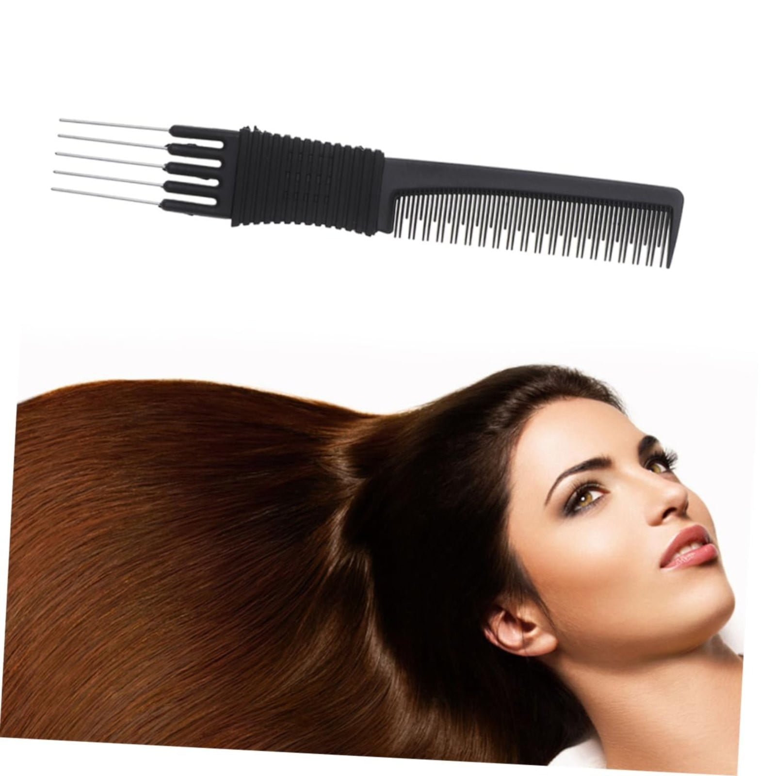 Hair Pick Double Side Pick Salon Teasing Back Combs With Steel Lift ...